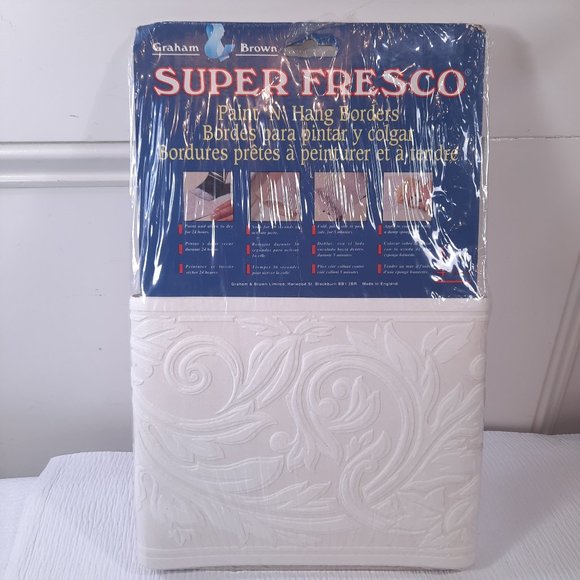 Other | New Graham Brown Super Fresco Border Vine 9623 Paint N Hang ...